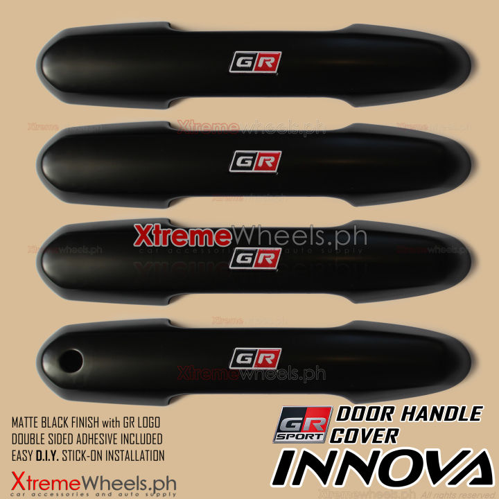 Toyota Innova Zenix 2023 to 2025 Set GR Door Handle Cover Matte Black ...