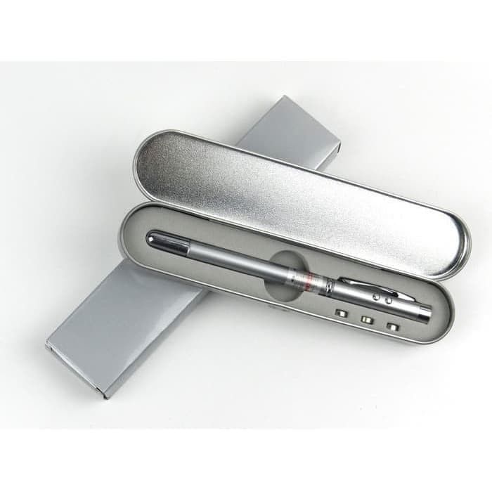 Pulpen Laser Pena Bolpoin LED Aluminium Pointer 5 IN 1 Pen Ballpoint ...