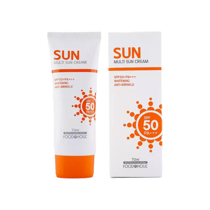 FOODAHOLIC Sunscreen Multi Sun Cream SPF 50+ PA +++ 70ML | Lazada PH