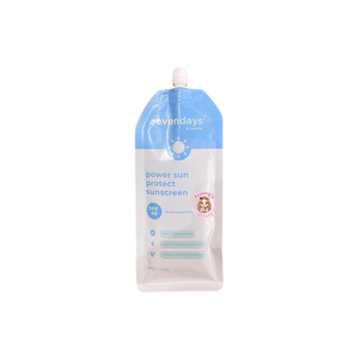 SEVEN DAYS POWER SUN PROTECT SUNSCREEN SPF40 50G by Kath Melendez Skin ...