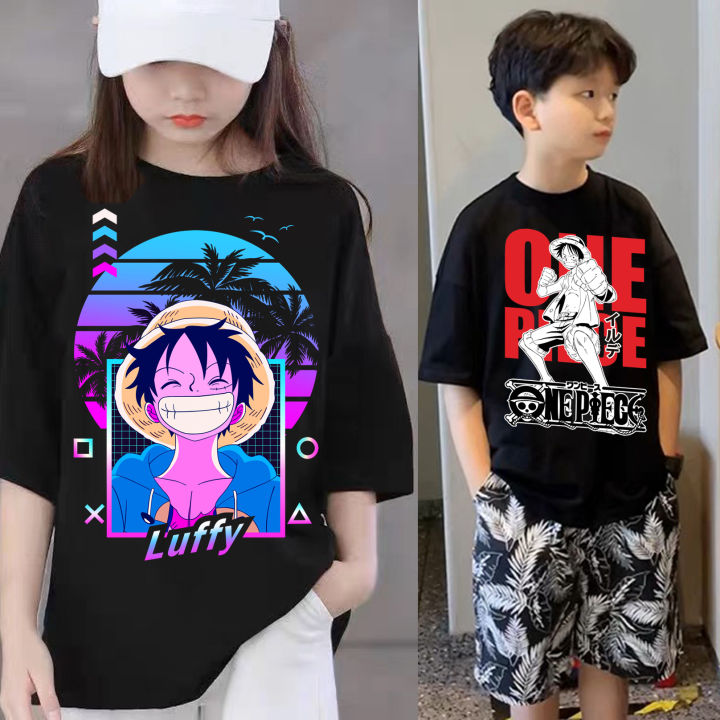One Piece cartoon t shirt Tops masid anime shirt Japanese luffy kids ...