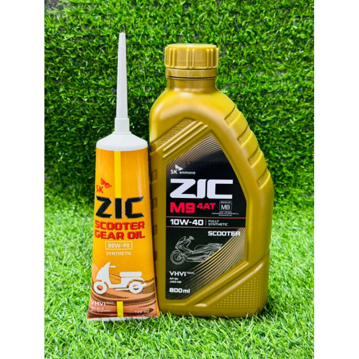 ZIC M9 4AT MATIC 10W40 Fully Synthetic Engine Oil with FREE GEAR OIL ...
