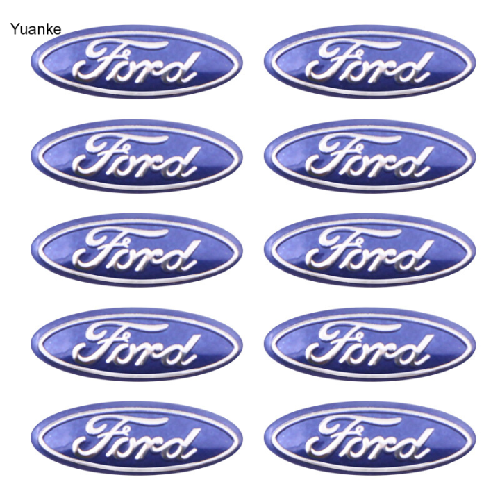 YK| 10PCS 21mm Car Key Sticker Remote Control Key Cover Decal Car ...