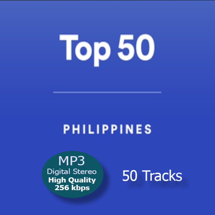 TOP 50 PHILIPPINES JANUARY 2024 50Tracks 256kbps Mp3 music CD | Lazada PH