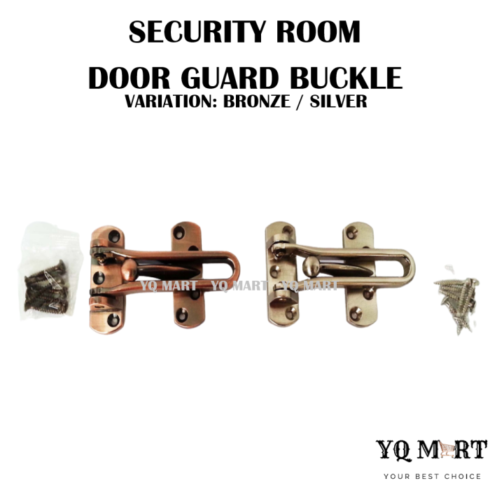 Security Room Door Guard Buckle/Hold Lock Hotel Hostel Door/Penahan ...