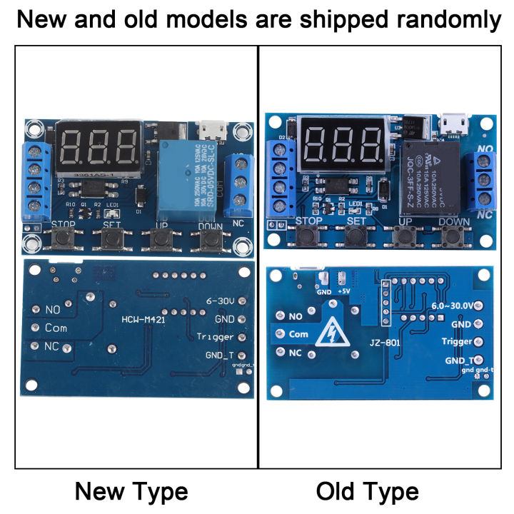 DC 6V-30V Trigger Delay On/Off Cycle Timer Relay Switch Module w/Digit ... DC 6V-30V Trigger Delay On/Off Cycle Timer Relay Switch Module w/Digit ...