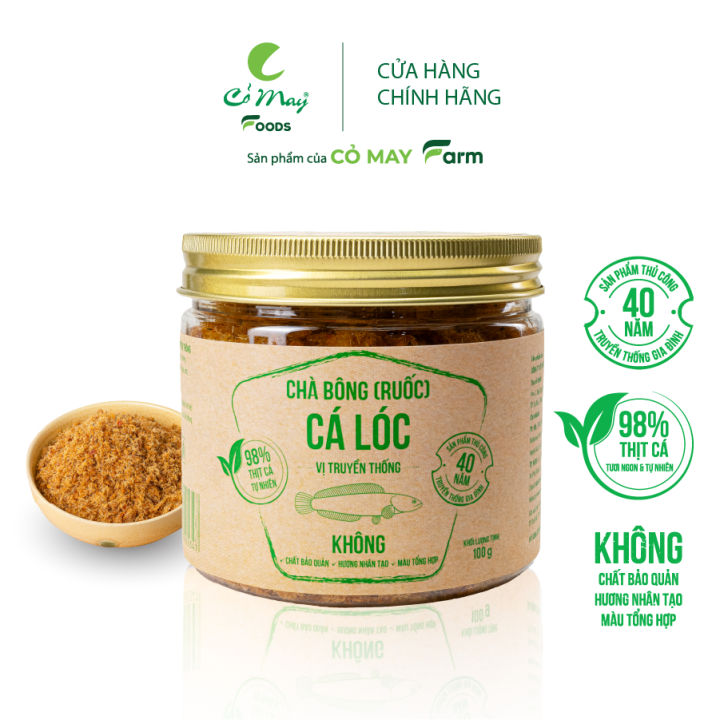 Chà Bông Ruốc Cá - CỎ MAY FARM - Thơm Ngon Làm Từ Cá Lóc Tươi Đã Chế ...