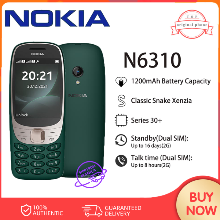 (2021 version) Original Keypad Phone Nokia 6310 Feature Phone Dual SIM ...