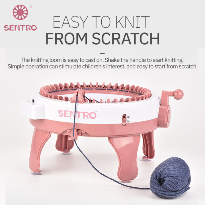 SENTRO 48 Needles Knitting Machine Smart Weaving Loom Round Knitting ...