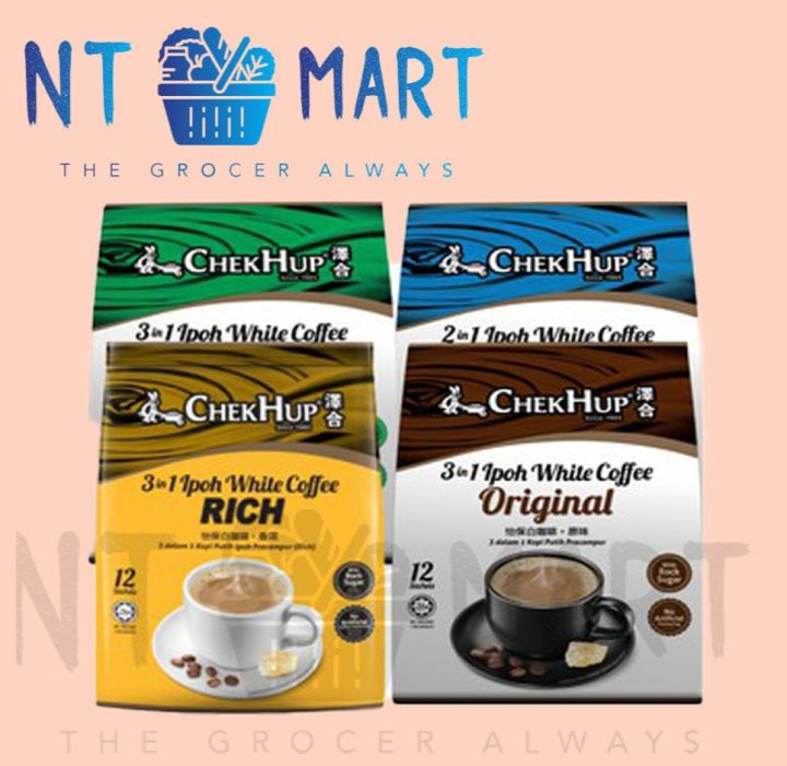 Chek Hup 3 in 1 Ipoh White Coffee Rich (40g x 12s) | Lazada