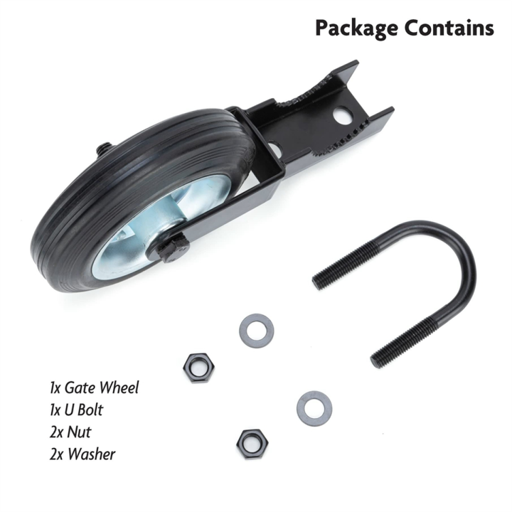 6 Inch Gate Wheel Gate Caster Kit Heavy Duty Gate Helper Wheel Gate ...