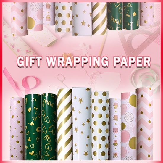 5pcs Glossy coated paper gift gift paper metal birthday gift wrapping ...