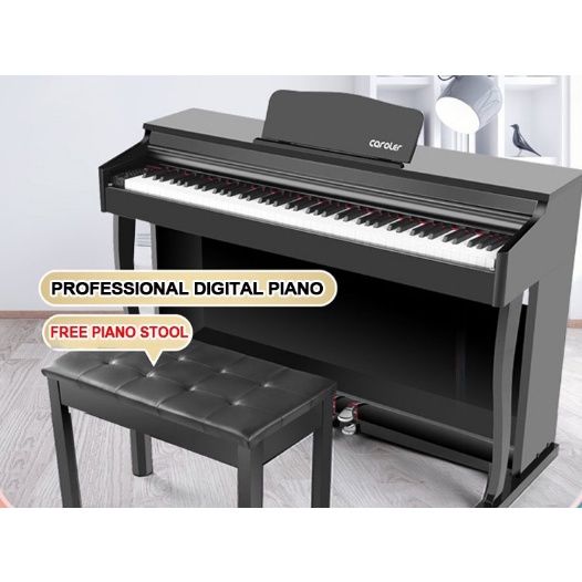 Music 88 key multifunctional piano LCD screen standard strength action ...