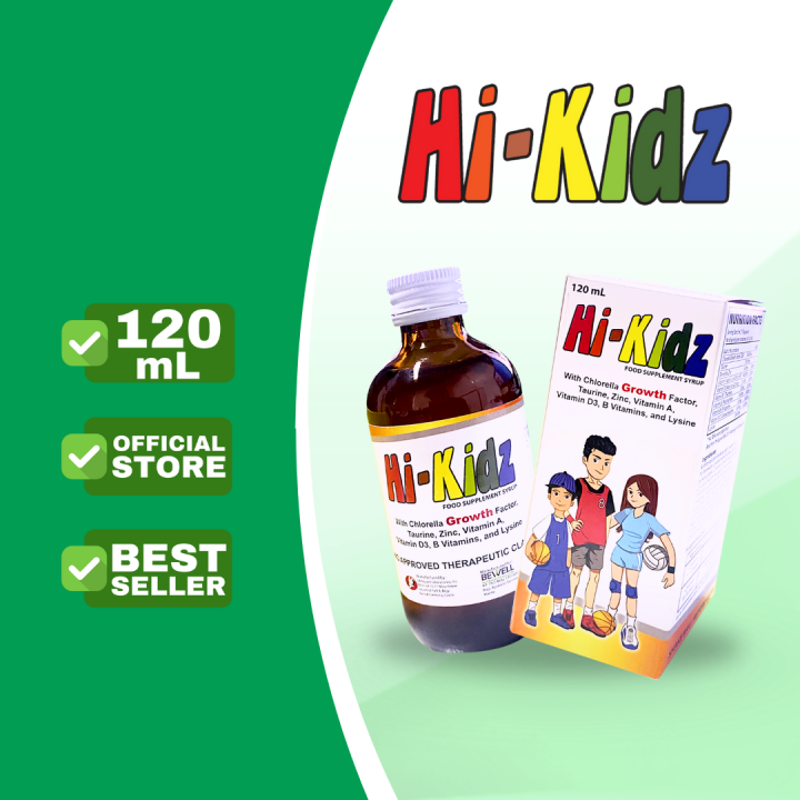 Hi-Kidz with Chlorella Growth Factor,Taurine,Zinc,Vitamin A,Vitamin D3 ...