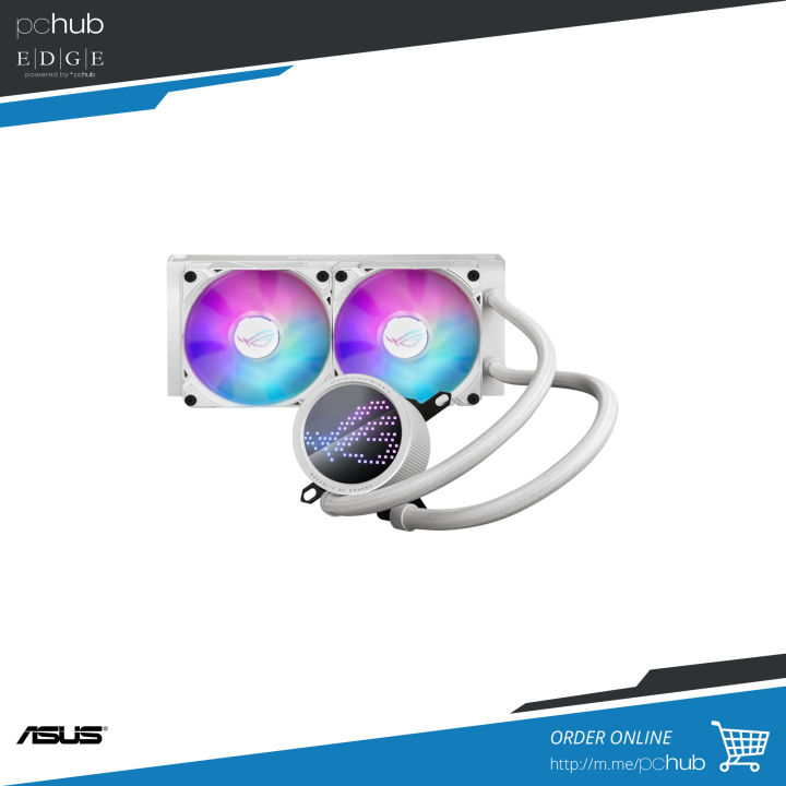 PChub | Asus ROG Ryuo 240 3 aRGB white 240mm AIO LC Cooler, pn: ROG ...