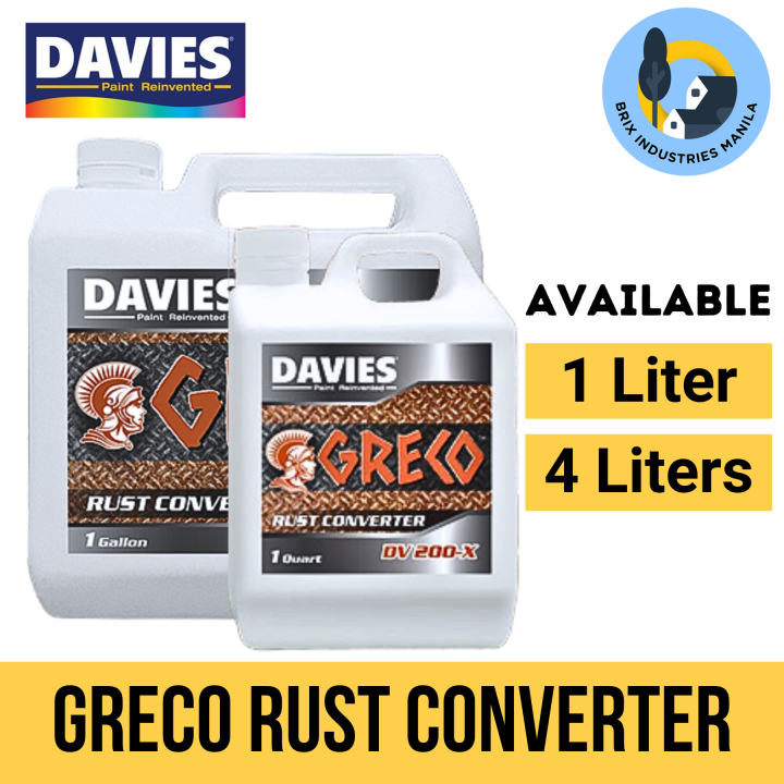 Davies Greco Rust Converter 1 Liter or 4Liters (Gallon) #DV-200-X ...