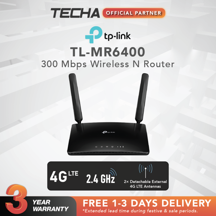 TP-Link TL-MR6400 | 300Mbps Wireless N 4G LTE Router | Lazada Singapore