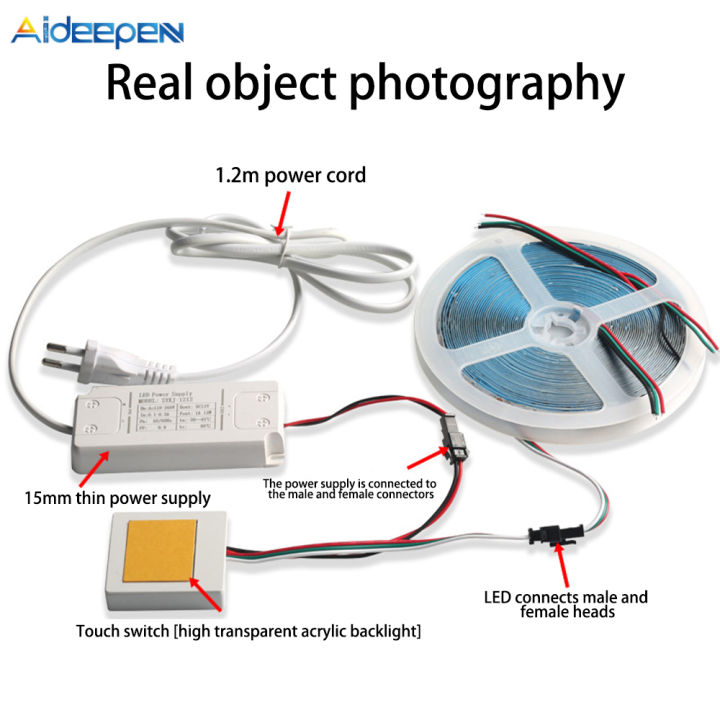 Aideepen Waterproof Bathroom Dimmable Swicth LED Dimmer 12V Touch ...