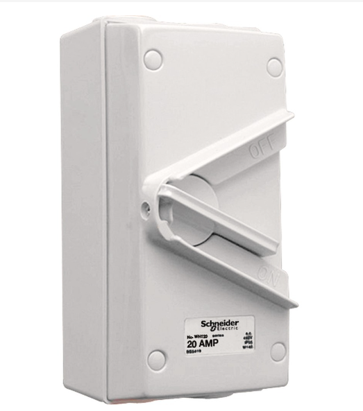 SCHNEIDER / Clipsal KAVACHA WHT 20A / 30A/ 63A 440V 3 POLE ISOLATOR ...