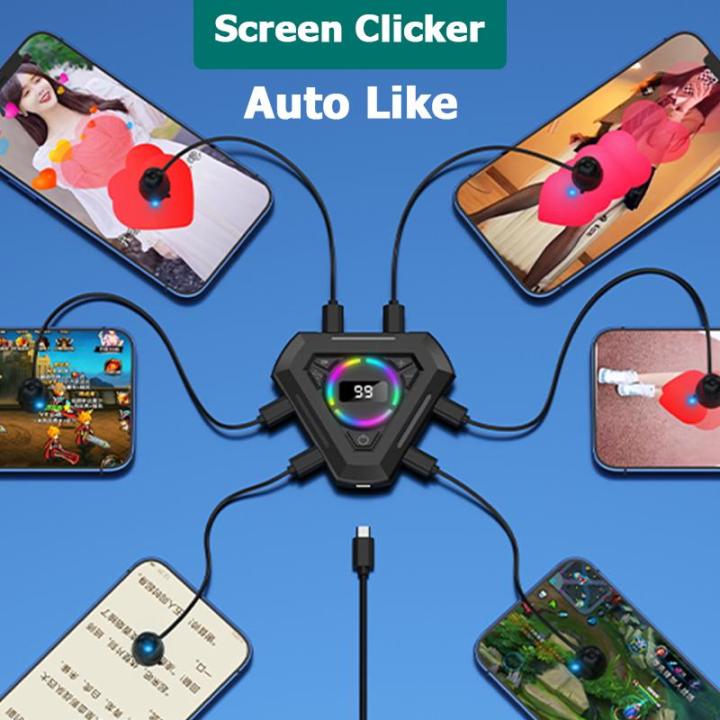 Mobile Phone Accessories tablet Auto Screen Clicker Tapper Live Stream ...