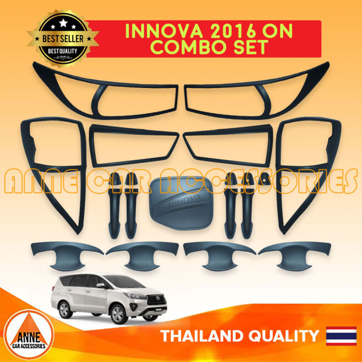 Toyota Innova V G J E 2016- 2023 Onwards Model Black / Chrome Garnish ...