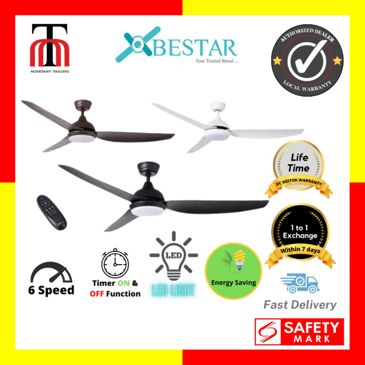 Bestar Ceiling Fan With Remote (Star-3) | Lazada Singapore