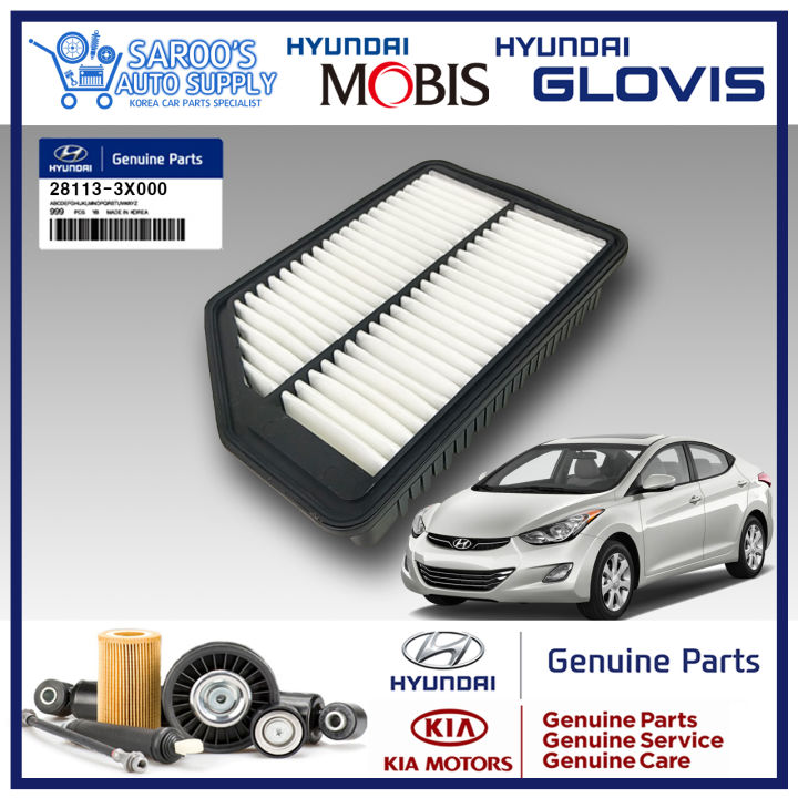 [Genuine] Air Filter For Hyundai Elantra , 2011-2017, Gas , Original ...