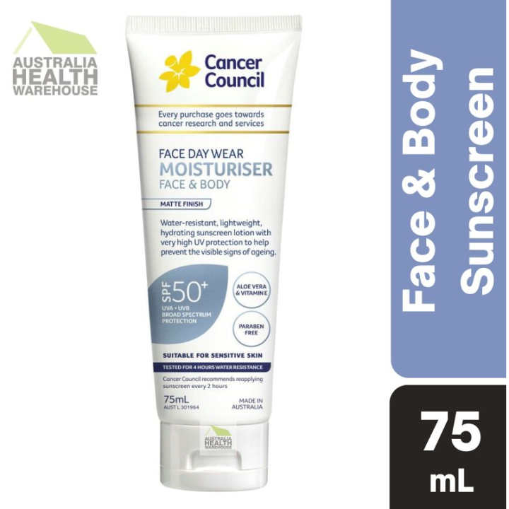 [Expiry: 09/2027] Cancer Council Face Day Wear Moisturiser Face & Body ...