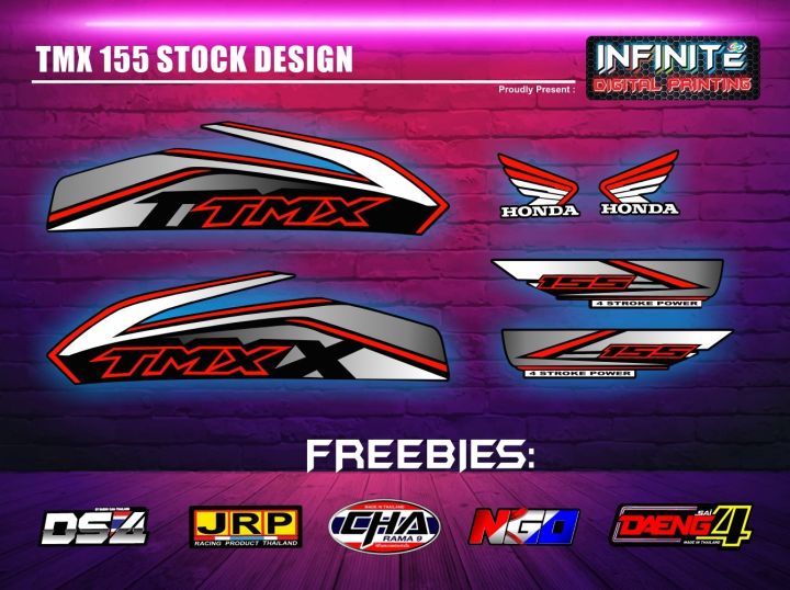 TMX 155 STOCK DECALS W/FREEBIES | Lazada PH
