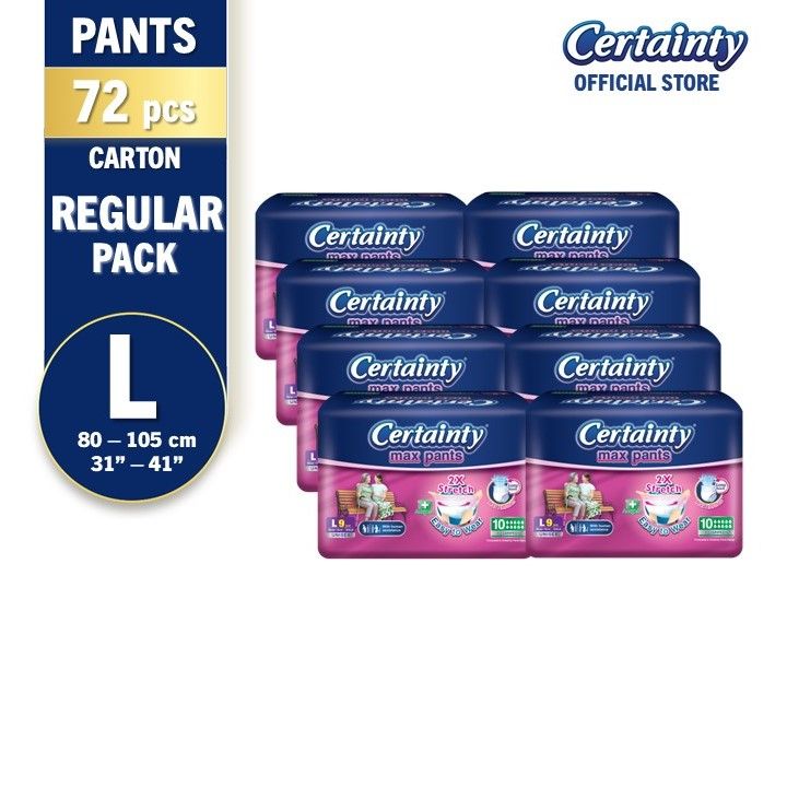 Certainty MaxPants L 9x8's Adult Diaper | Lazada