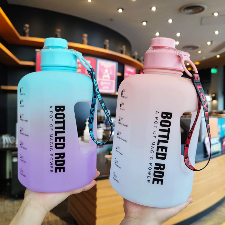 E-STORE 2.5L Motivational Tumbler Sports Jug Water Bottle Bottled RDE ...
