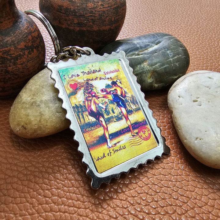 Thailand Keychain Tourist Spots Culture Souvenir Key Holder Gifts ...