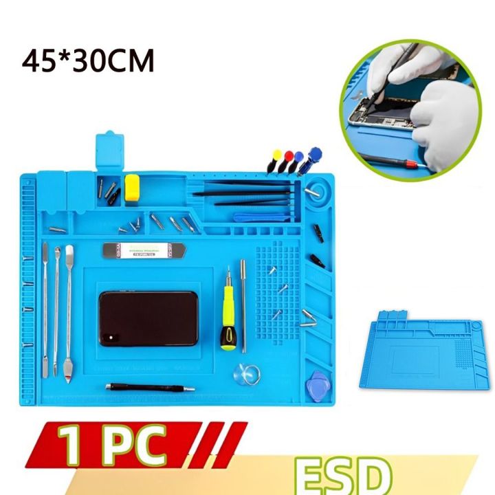 KJ57K Desk Platform Repair Pad Heat Insulation Silicone Work Pad Anti ...