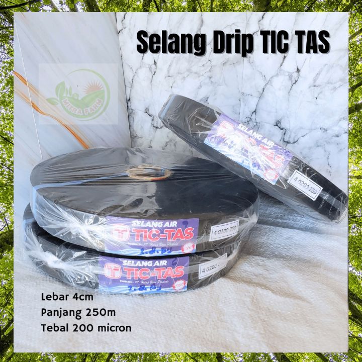 Selang Drip Tic tas / Selang irigasi Lebar 4Cm x 250M Tebal 200 Micron ...