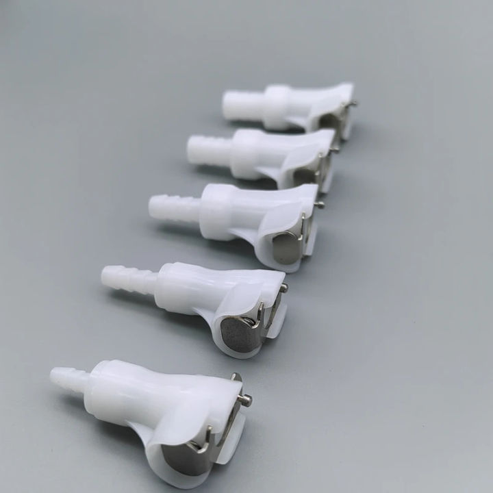 Plastic Quick Coupling Hose Barb Fittings Valved In-Line Shut off ...