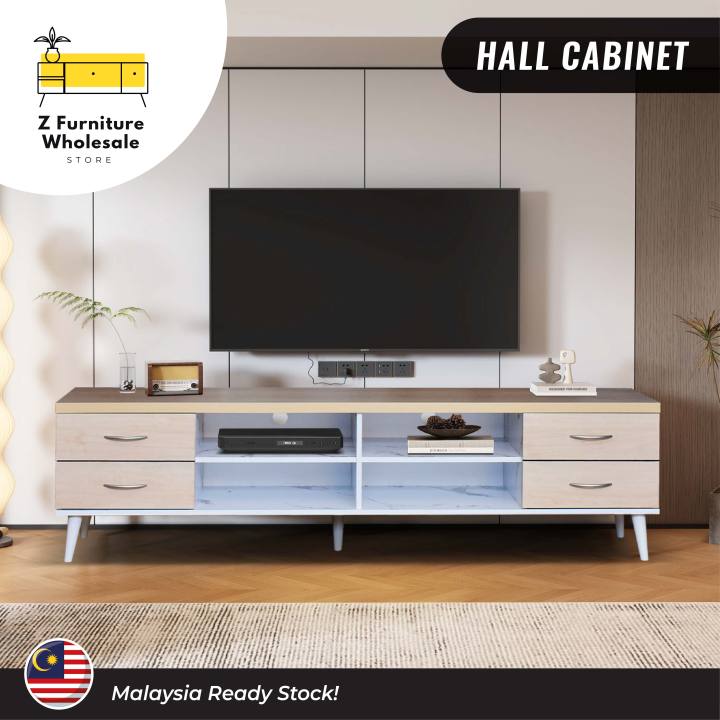 6ft Modern Design TV Cabinet / Scandinavian Style TV Cabinet - Light ...