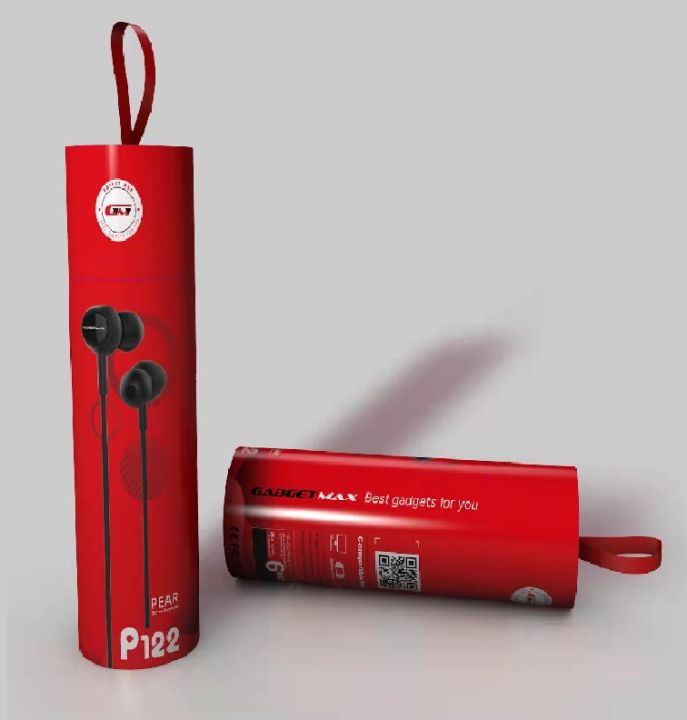 GADGET MAX P122 PEAR STEREO EARPHONE (3.5MM), Wired Earphone, Stereo Earphone, 3.5mm Earphone ...