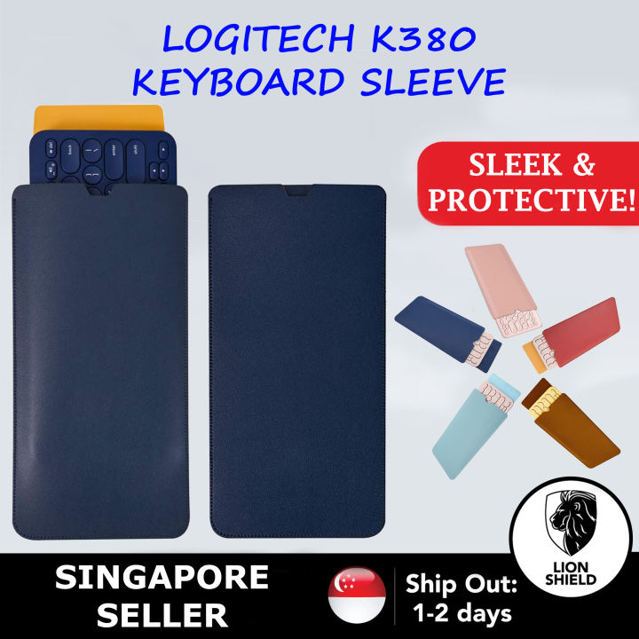 (SG) Logitech K380 PU Leather Keyboard Sleeve – For Bluetooth Multi ...