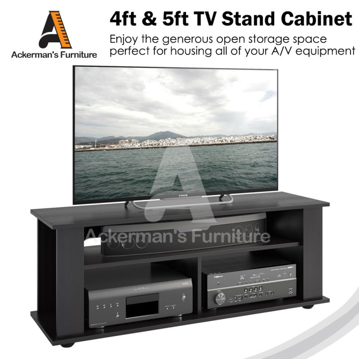 ACKERMAN 48" & 58" TV Cabinet TV Stand Open Compartment Storage ...