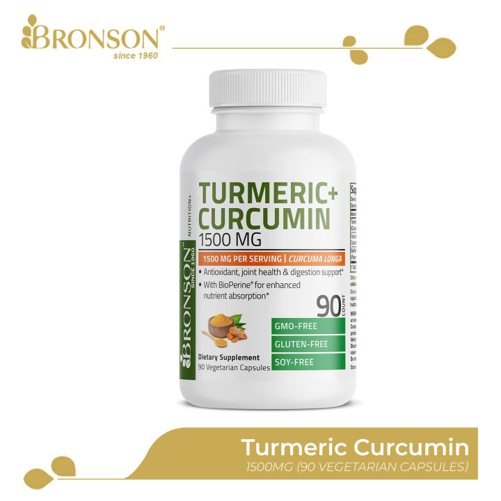 Bronson Turmeric Curcumin for Join Support, Antioxidant, Anti ...