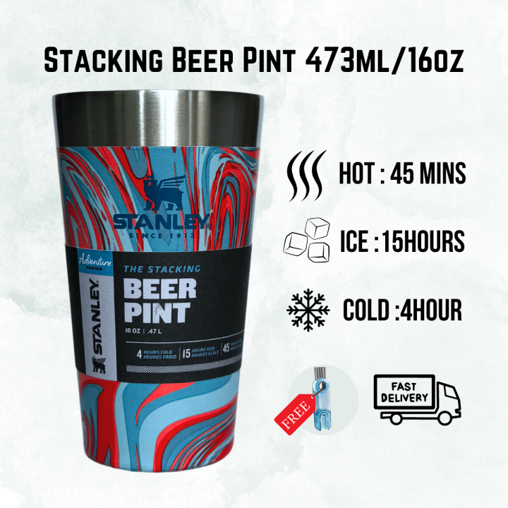 Stanley The Stacking Beer Pint 18/8 Stainless Steel BPA-free Double ...