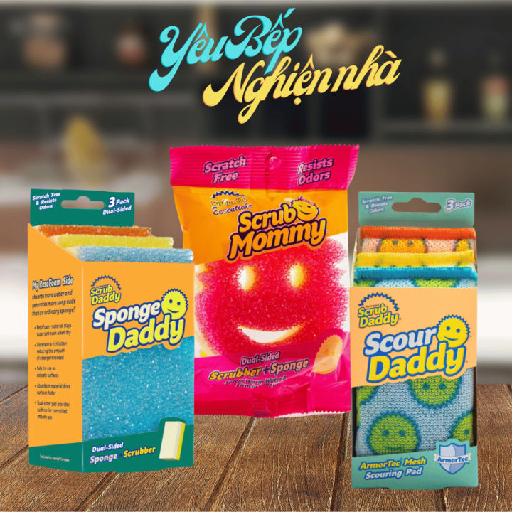 [HCM] Miếng Rửa Bọt biển Scrub Daddy Essential Sponge Daddy | Lazada.vn