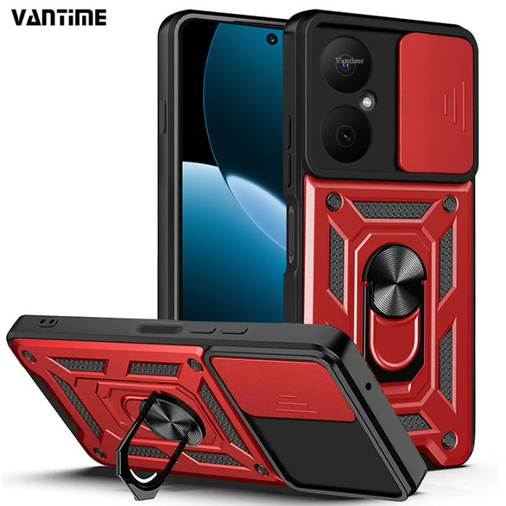 Vantime for Huawei Nova Y73 4G Phone Case Slide Camera Cover Kickstand ...
