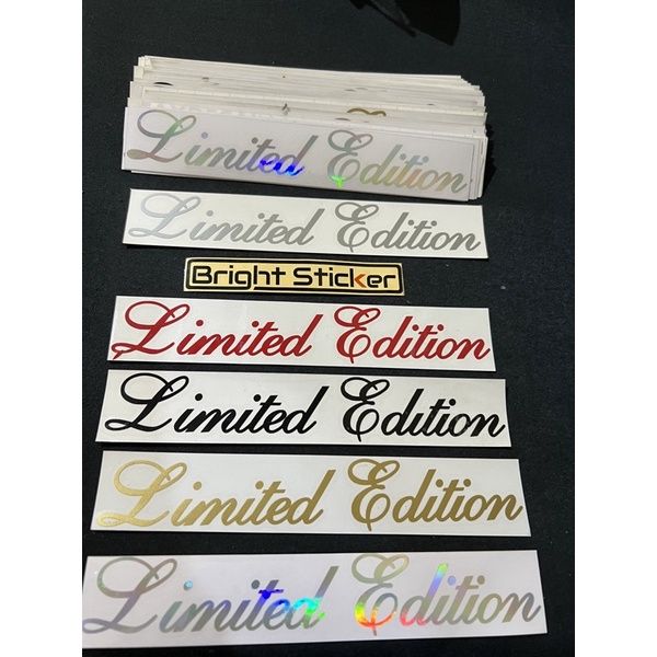 STICKER LIMITED EDITION 1 CUTTING | Lazada Indonesia