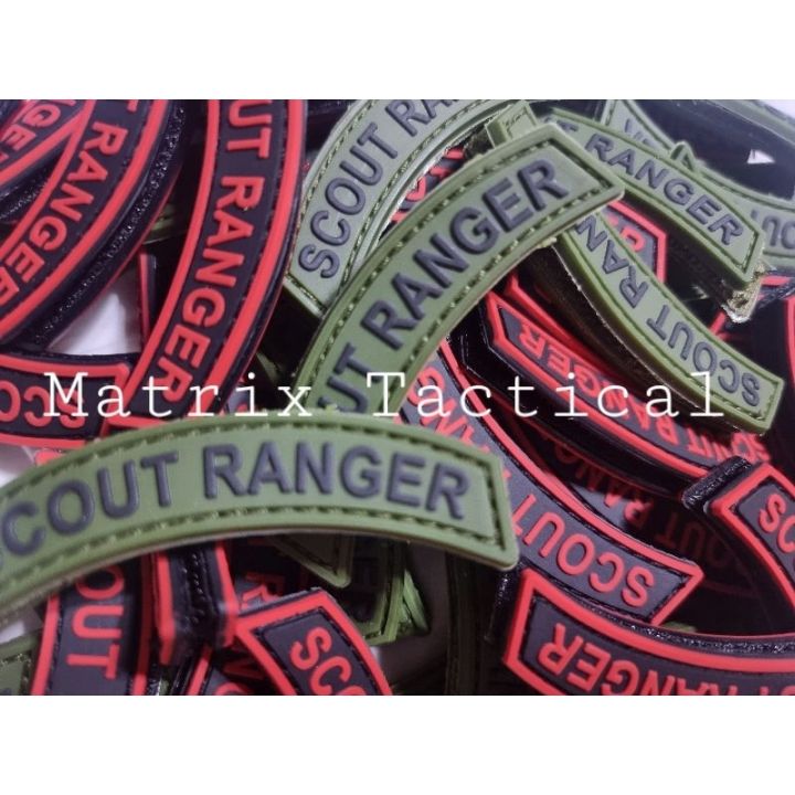 COD Scout Ranger Rubberized Shoulder Patch (curve) with velcro | Lazada PH