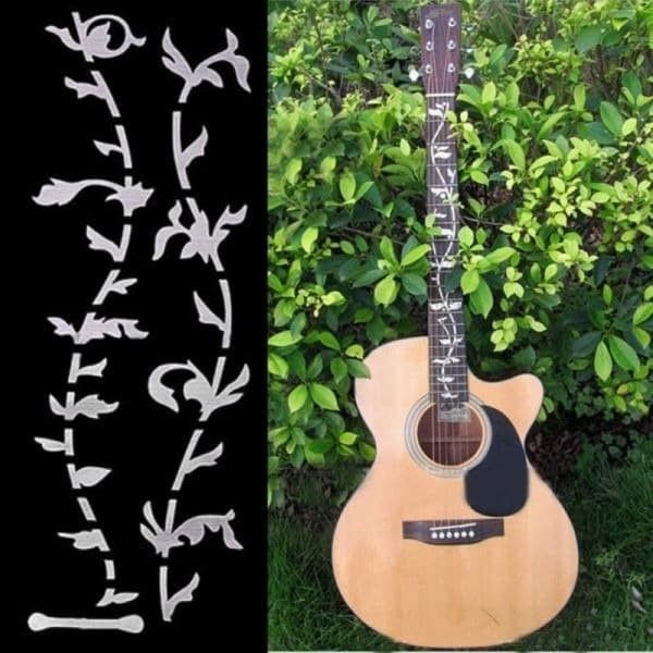 Inlay Sticker Decal Fretboard Markers Flower Tree Of Life Silver ...