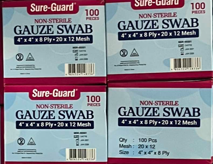 SUREGUARD NON STERILE 4x4 100’s (Medstar Available) | Lazada PH