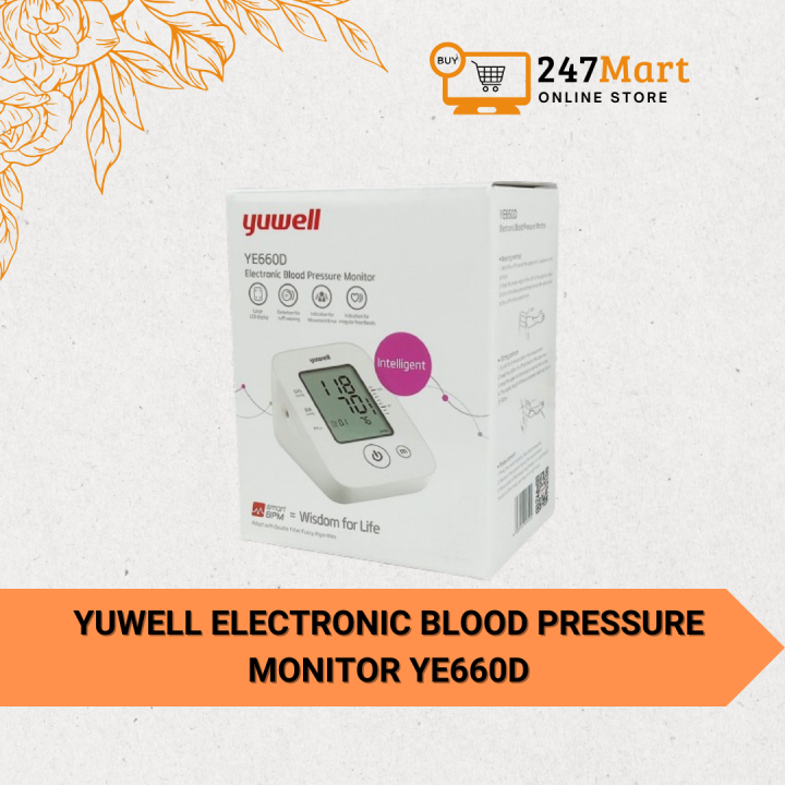 YUWELL ELECTRONIC BLOOD PRESSURE MONITOR YE660D | Lazada