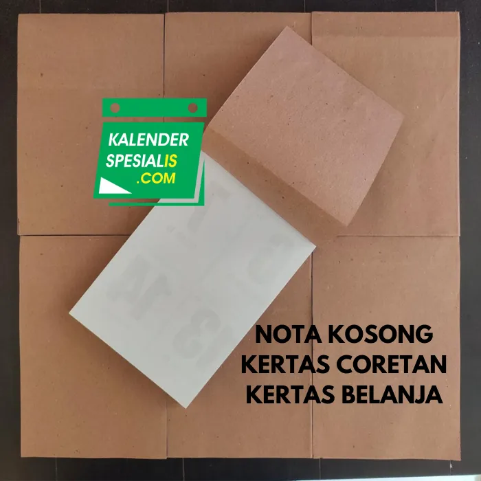 PROMO BUKU BELANJA / NOTA KOSONGAN / KERTAS CORET-CORET - PAKET 5 PCS ...