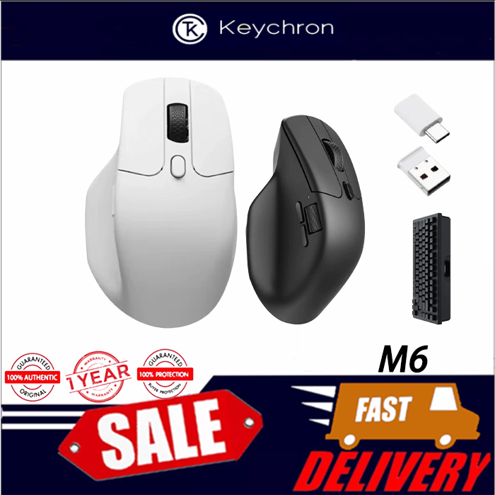 Keychron M6 Wireless Mouse 78g Lightweight Design Optical Mouse Side ...